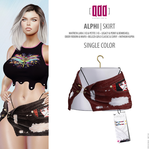 Second Life Marketplace - [ADD] Alphi Skirt - Jeans10